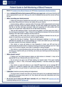 Guide to BP self monitoring – Queen Camel Medical Centre